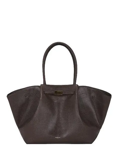 DEMELLIER New York Handbag - Espresso Lizard Effect