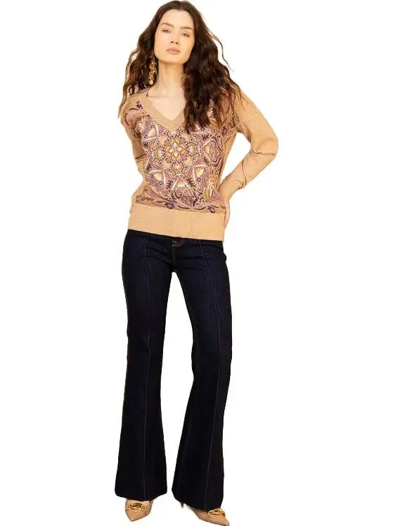 Hale Bob Stormi Silk Top - Pink