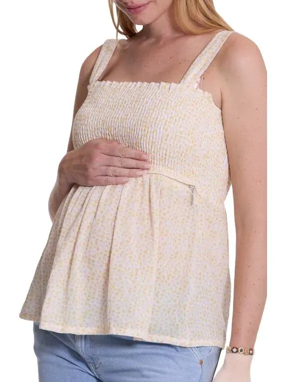 CACHE COEUR Ambre Maternity And Nursing Top - Yellow