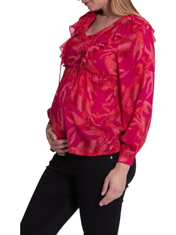 CACHE COEUR Nori Maternity And Nursing Blouse - Multicolor
