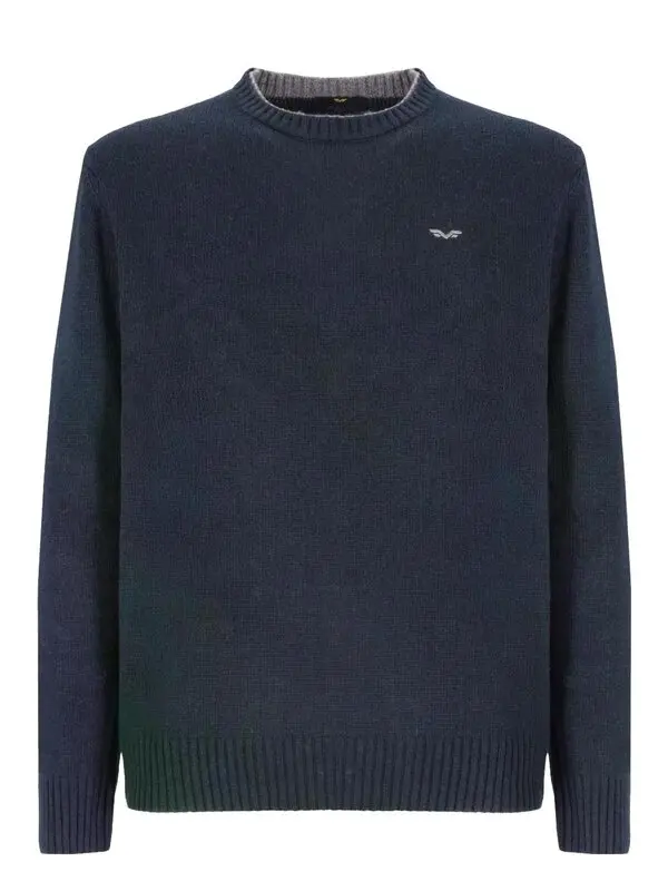 ARMATA DI MARE Crew-neck Cotton Sweater - Blue