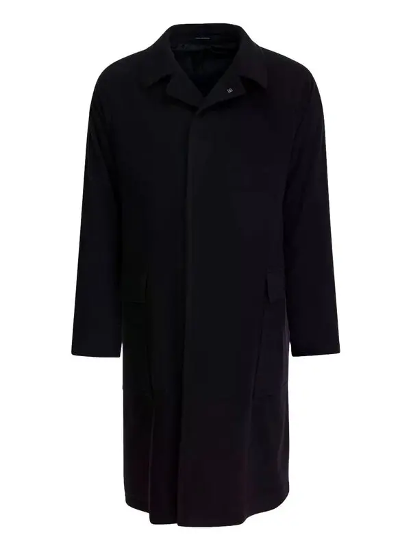 Tagliatore Wool-blend Single-breasted Coat - Black