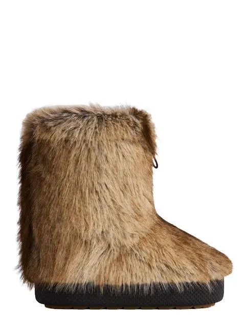 Rudsak Faux Fur Moon Boots - Natural