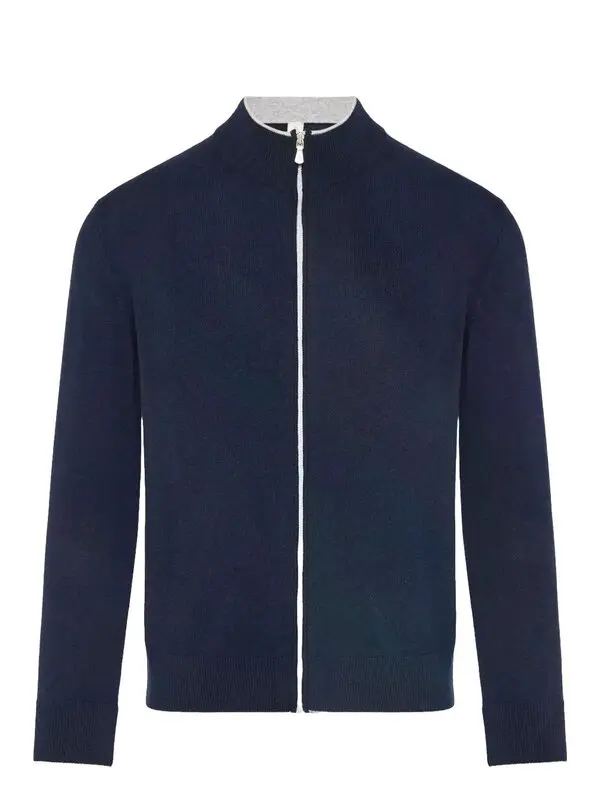 Eleventy Zip-up Cardigan - Blue