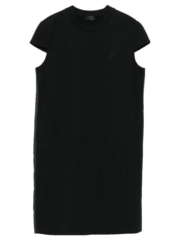 Moncler Plissé Detail Dress - Black