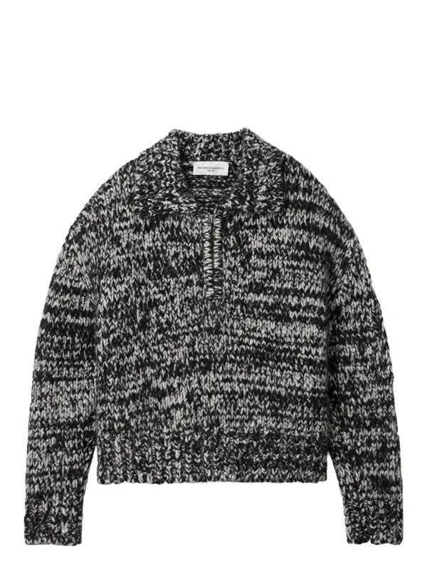 Brandon Maxwell Cashmere And Silk-blend Sweater - Gray