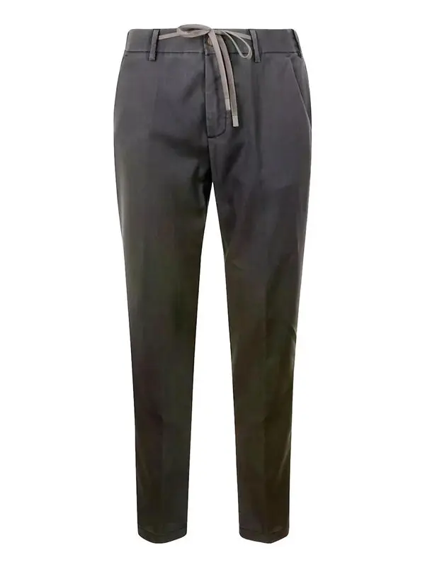 MYTHS Drawstring-waistband Wool Trousers - Grey