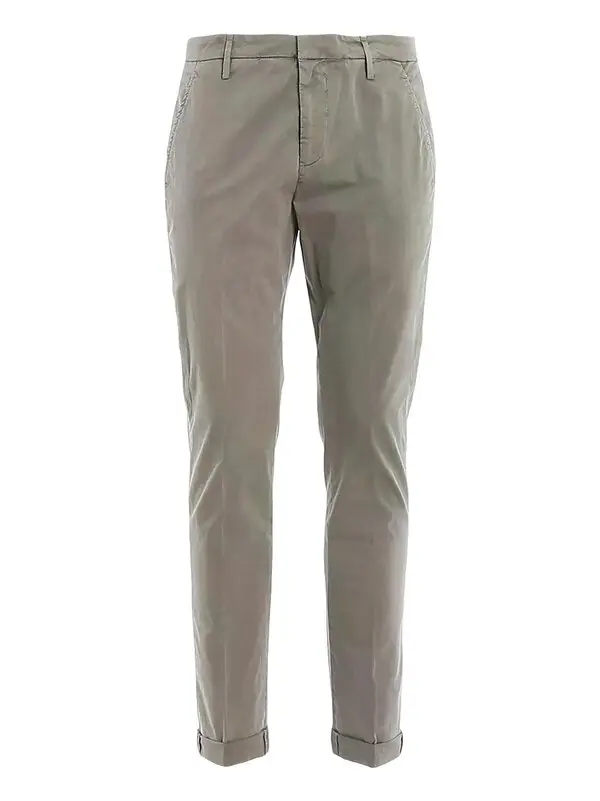 DONDUP Cotton Trousers - Grey
