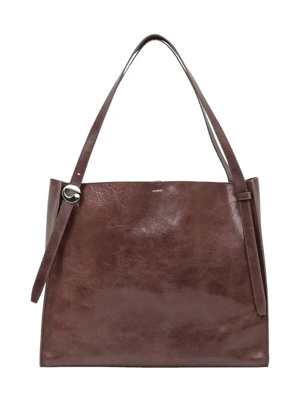 Coperni Lids Belt Leather Tote Bag - Brown