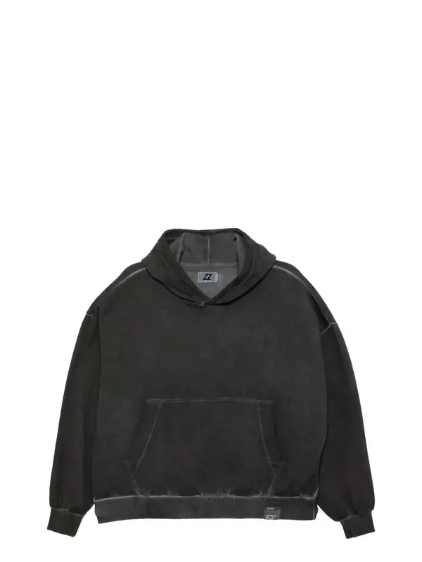 Izzue Graphic-embroidered Hoodie - Grey