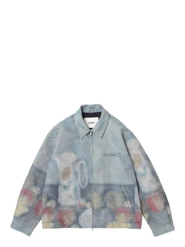 VOWELS Abstract Fruit Zip-up Work Jacket - Paul