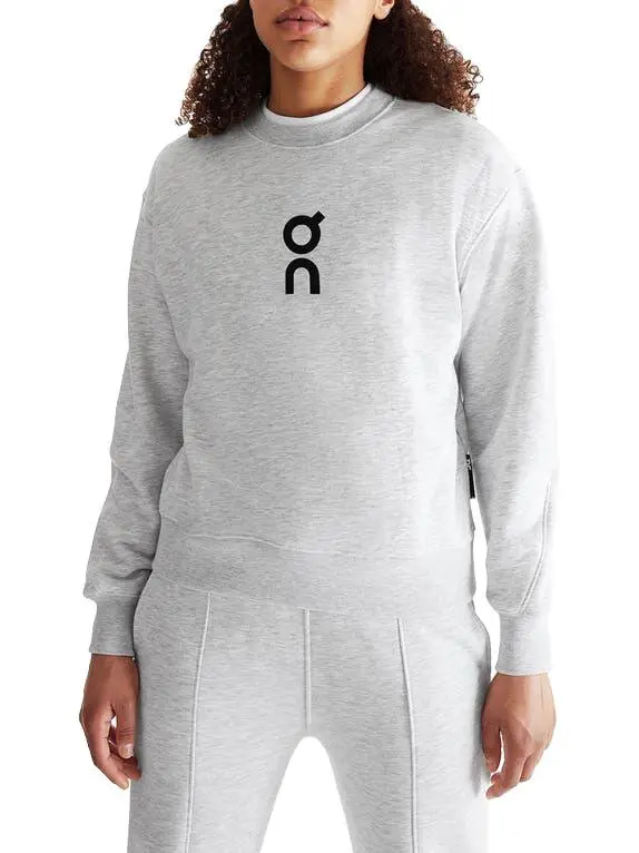 On Club Crewneck Cotton Blend Sweatshirt - Crater