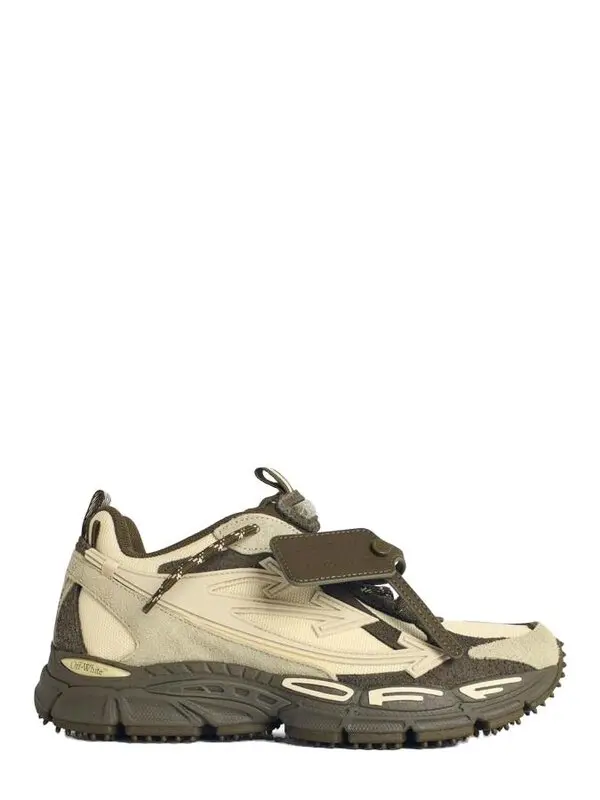 Off-White Be Right Back" Leather Blend Sneakers - Green