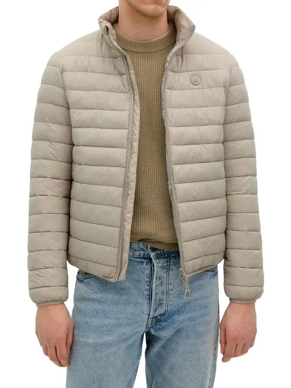 SCALPERS Quilted Puffer Jacket - Taupe