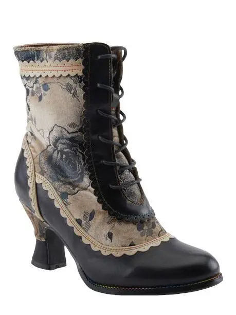 SPRING STEP SHOES Bewitch Bootie - Black Multi