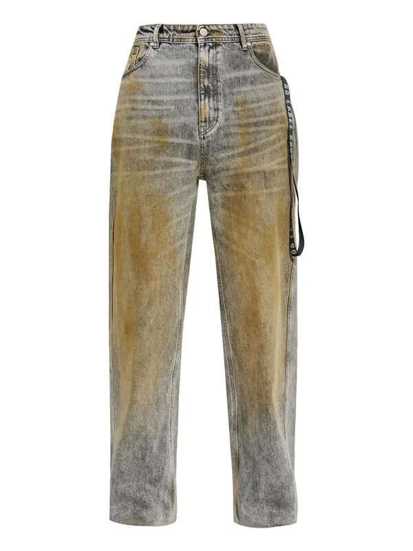 44 LABEL GROUP Straight-leg Non-stretch Denim Jeans - Grey