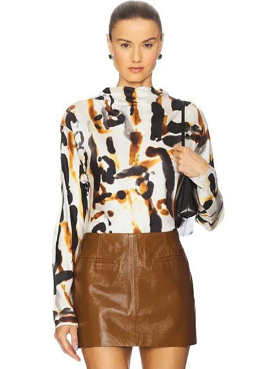 A.L.C. Georgia Top - Black & Camel