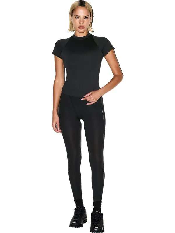 SKIMS Airy Baby Tee - Obsidian