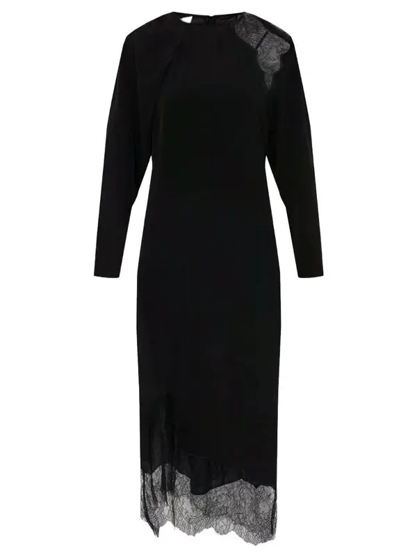 IRO PARIS Adima Lace-panel Midi Dress - Black