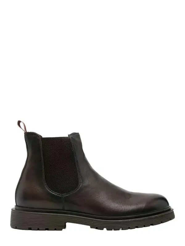 STURLINI FIRENZE Elasticated-panel Leather Boots - Brown