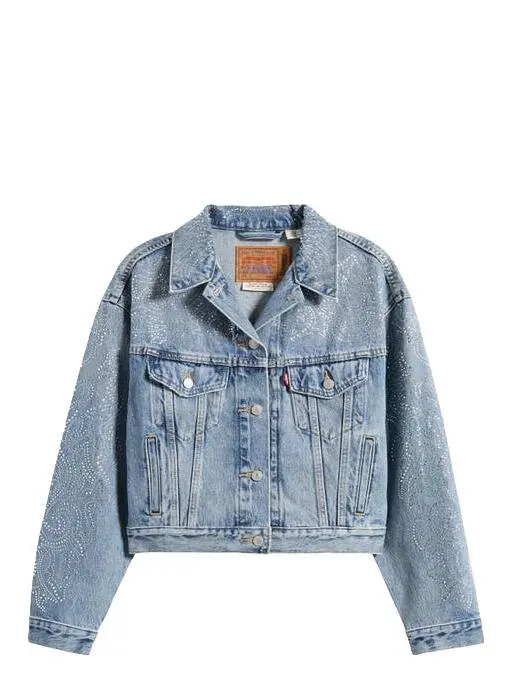 LEVI'S Shrunken '90s Denim Trucker Jacket - Denim Venom Trucker