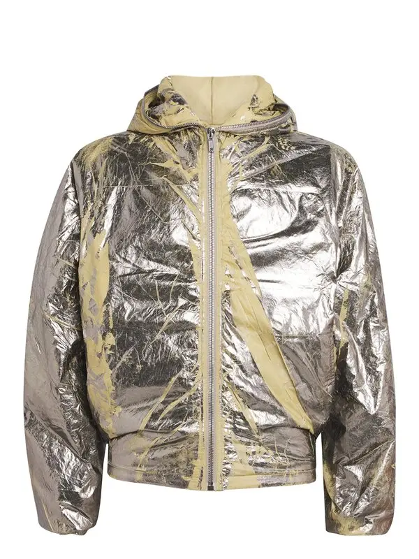 Rick Owens Sealed Windbreaker Jacket - Silver