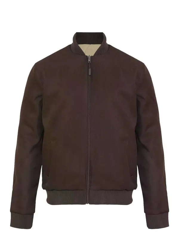 OSKLEN Reversible Bomber Jacket - Brown