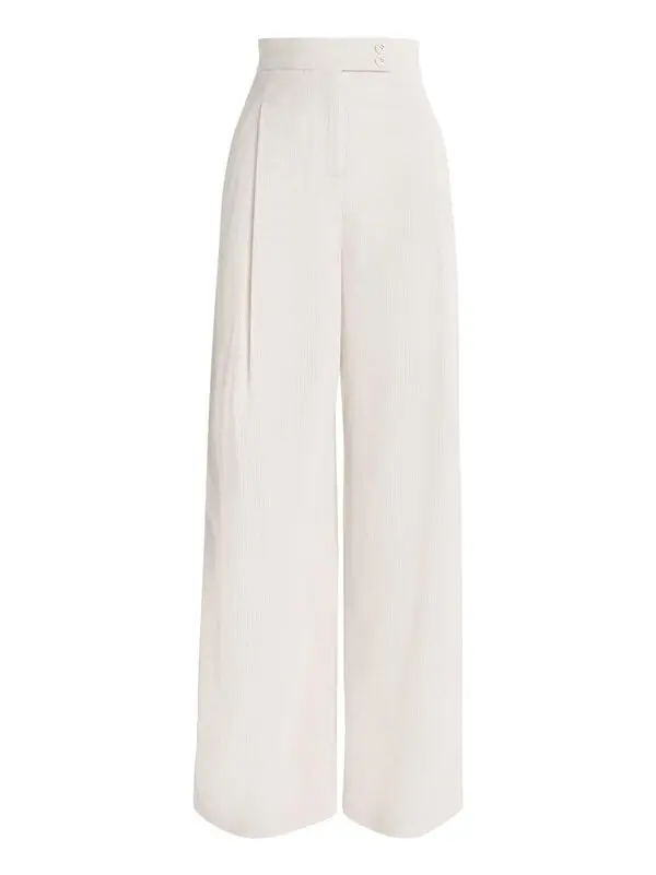 Eleventy Cotton-blend Corduroy Trousers - White