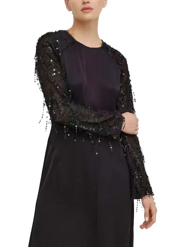 Day Birger Et Mikkelsen Fringed Midi Dress - Black