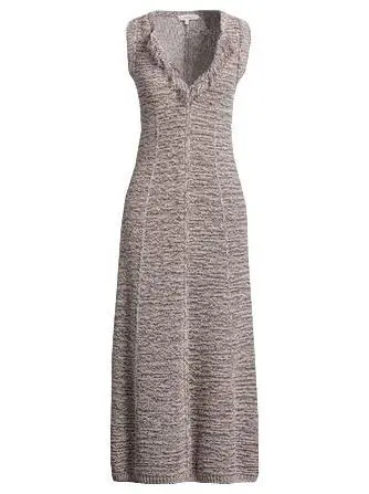 Dorothee Schumacher Knitted Flared Midi Dress - Brown