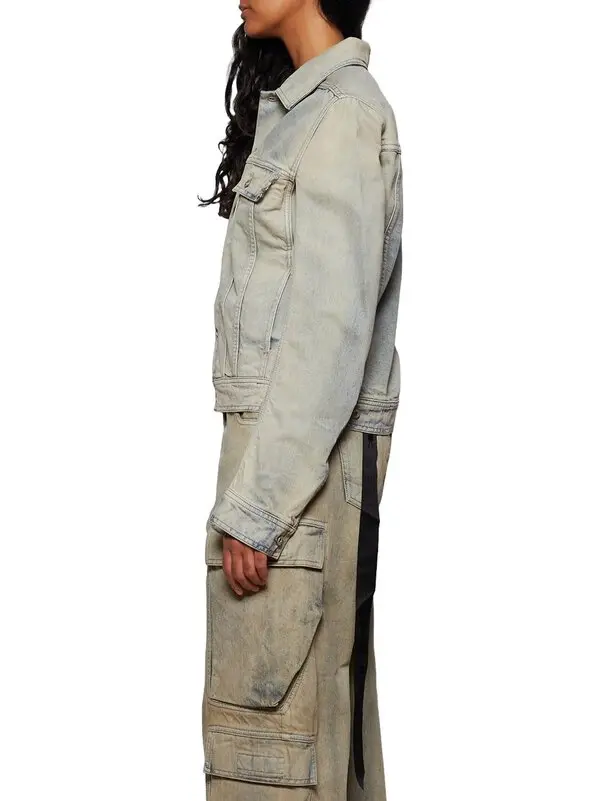 Rick Owens Trucker Worker Denim Jacket - Blue