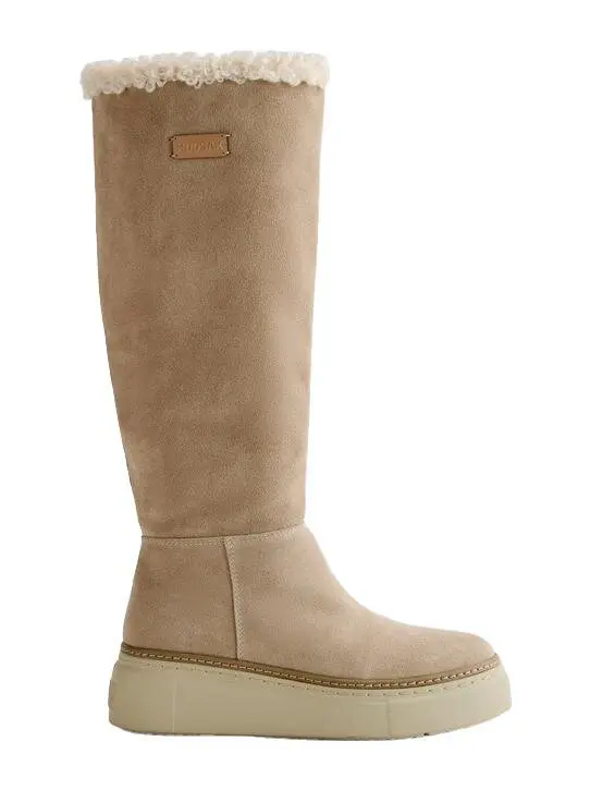 Rudsak Suede Boots With Shearling Lining - Red