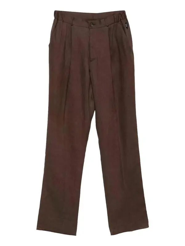 HEVO Torrecanne Pleated Trousers - Brown