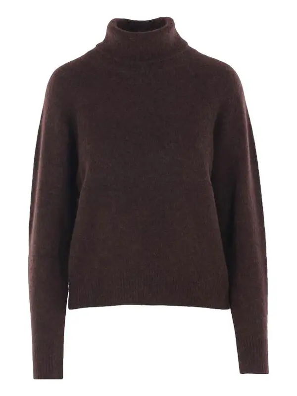 ZANONE Turtleneck Knit Top - Brown