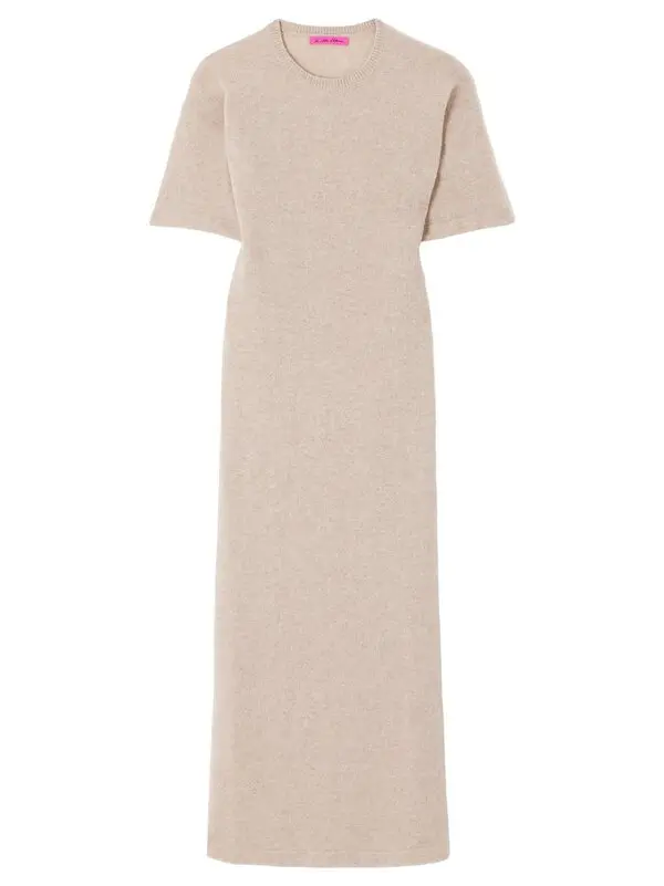 THE ELDER STATESMAN Tranquility Cashmere Maxi Dress - White
