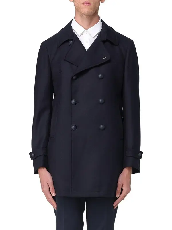 Tagliatore Double-breasted Coat - Navy