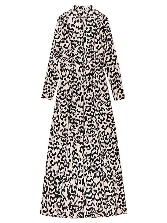 RO&ZO Leopard-print Maxi Dress - Multi