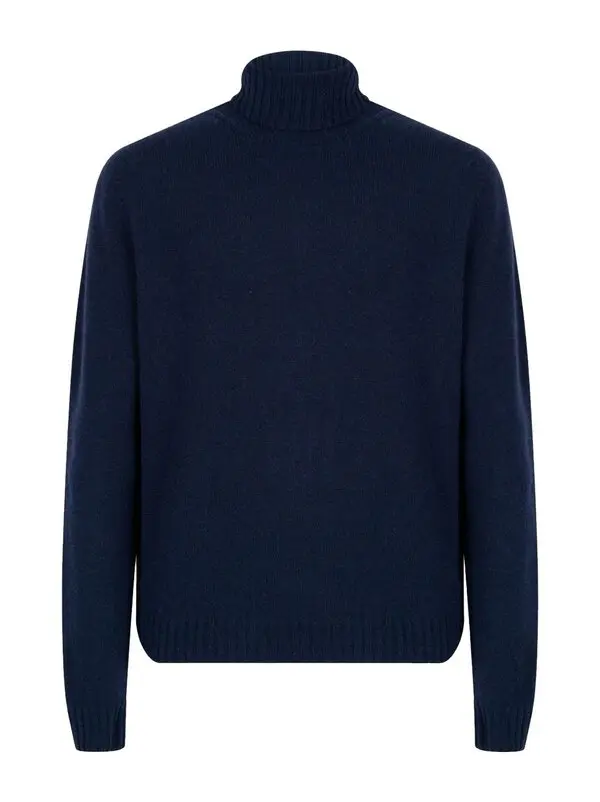 John Smedley Faisal Turtleneck - Blue