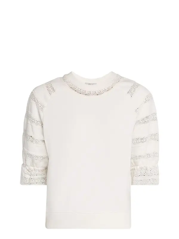 Rails Aggy Puff-sleeve Sweatshirt - Ivory