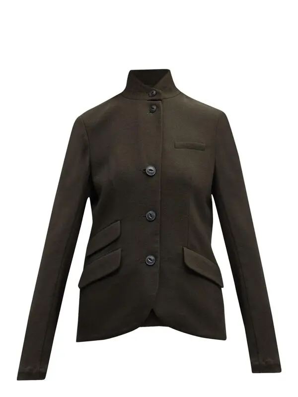 Rag & Bone Slade Wool Blazer - Armygrn