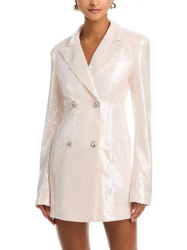 Remain Birger Christensen Sequinned Blazer Dress - Beige