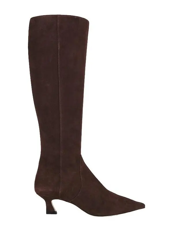 STUART WEITZMAN Vinnie Zip Boot 50 - Walnut