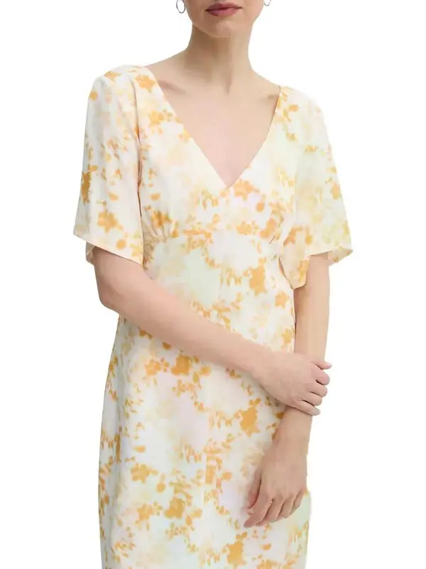 Day Birger Et Mikkelsen Floral V-neck Mini Dress - White
