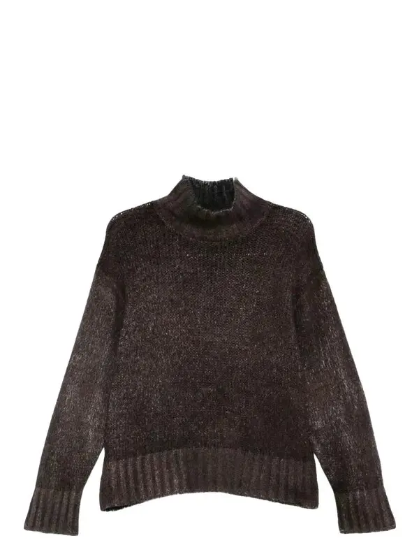 Avant Toi Cashmere Roll Neck Sweater - Brown