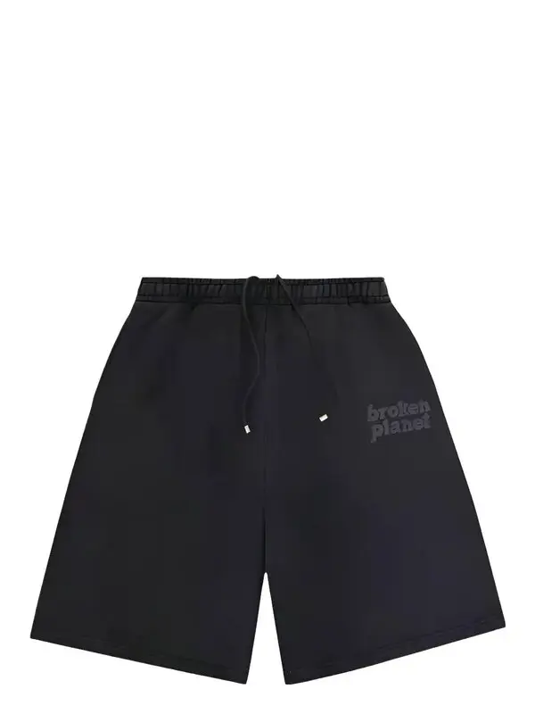 BROKEN PLANET Logo-print Shorts - Black