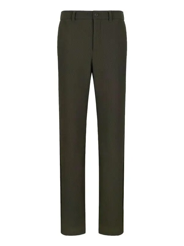 Giorgio Armani Textured Trousers - Green
