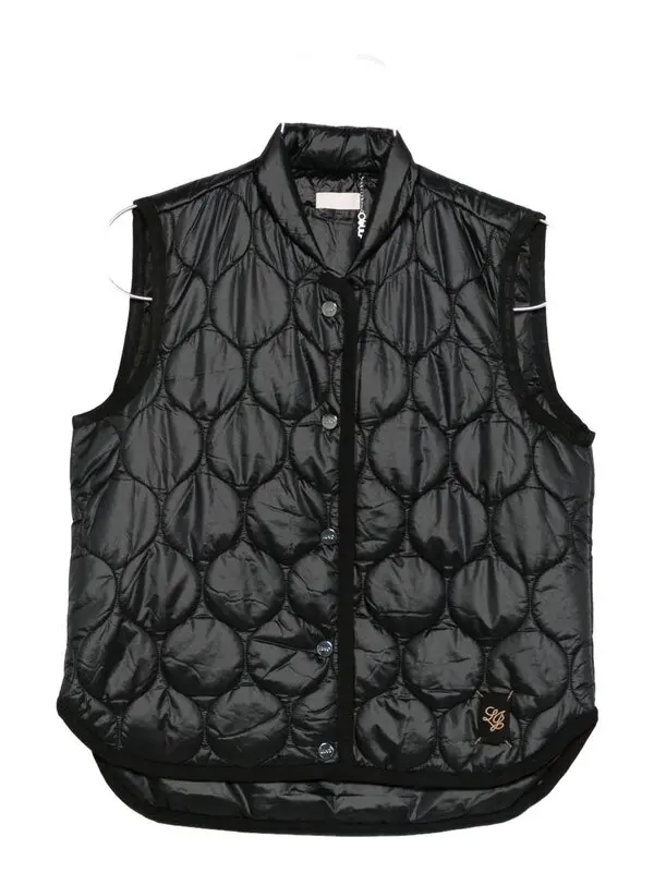 Liu Jo Quilted Sleeveless Jacket - Black