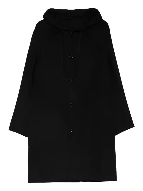 LARDINI Single-breasted Coat - Black