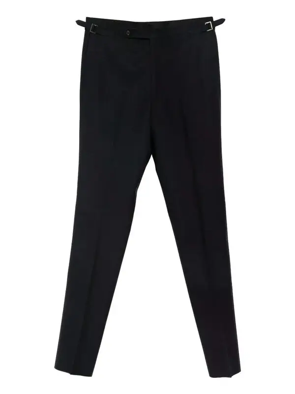 Husbands Buckled Straight-leg Pants - Blue