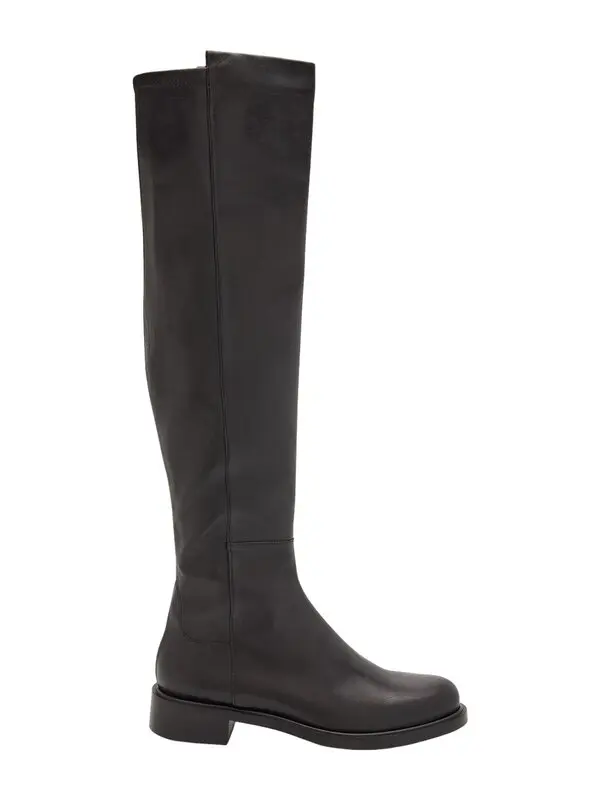 STUART WEITZMAN Gisele Leather Knee Boots - Black